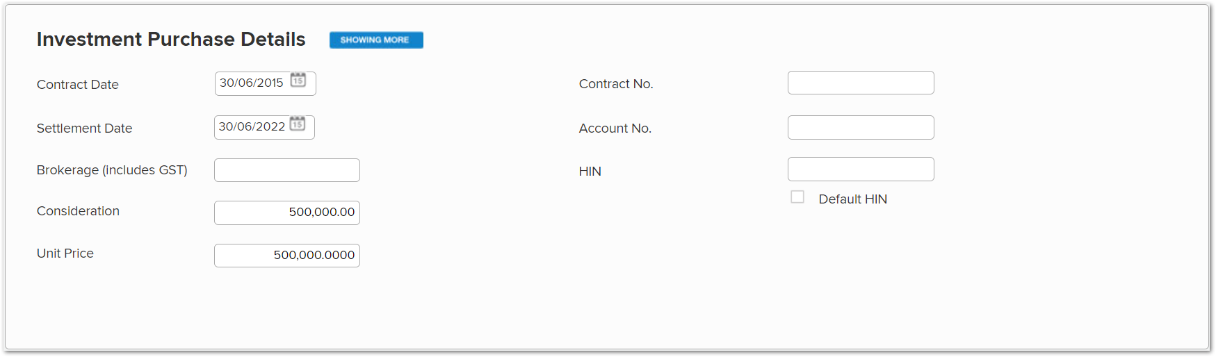 How to record Managed Investments when entering in Opening Balances ...
