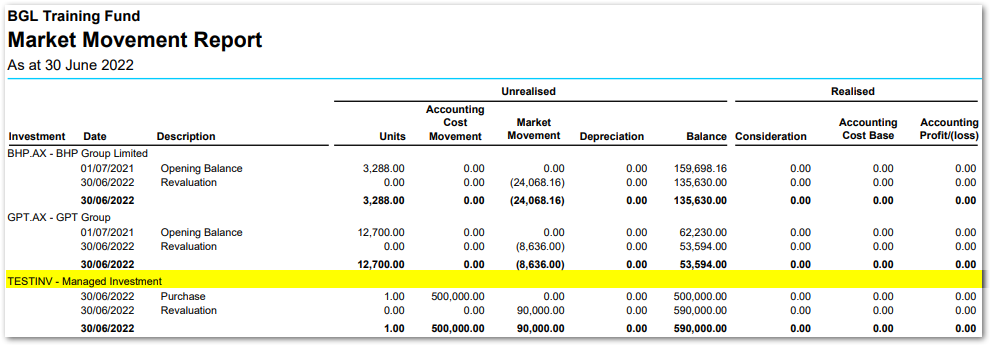 How to record Managed Investments when entering in Opening Balances ...