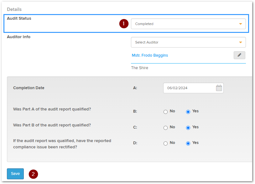 Fund has been Validated however the Audit has not been marked as ...