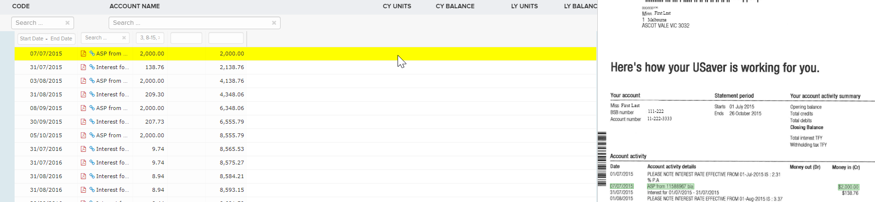 Account View – Simple Fund 360 Knowledge Centre