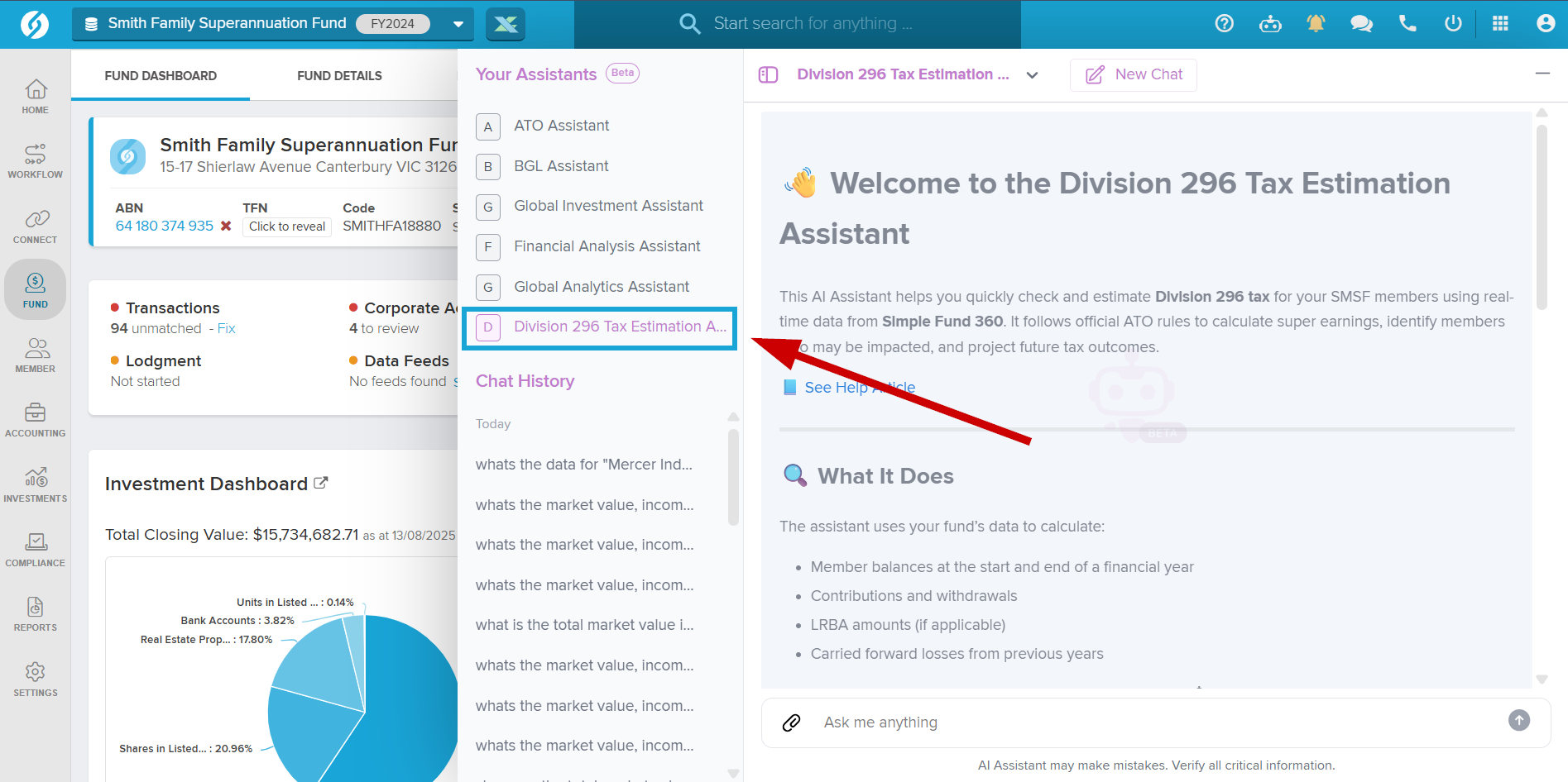 Division 296 Planning AI Assistant (Beta) – Simple Fund 360 Knowledge Centre