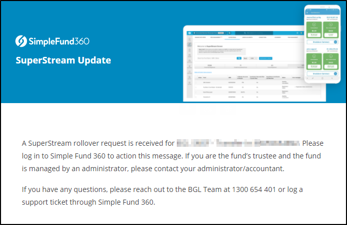 SuperStream Rollovers: How to process a fund Roll Out using Simple Fund ...