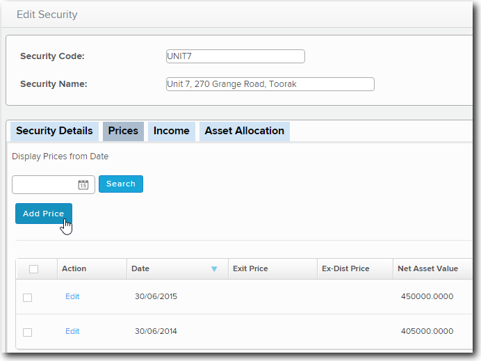 How to customise Managed Fund / Unit Trust, Share Prices and ...