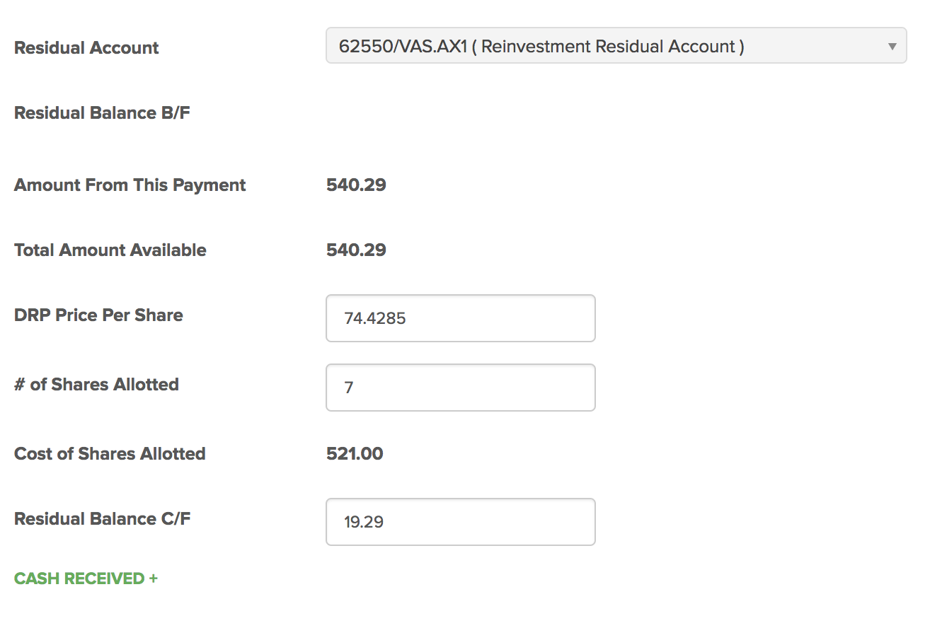 Distribution Re-investment (Corporate Actions Notifications) – Simple ...